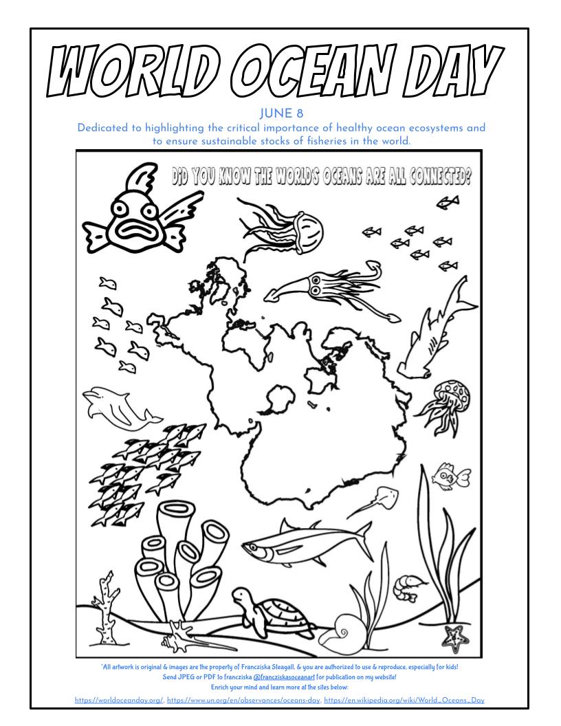 Today is World Ocean Day! – Francziska's Ocean Art